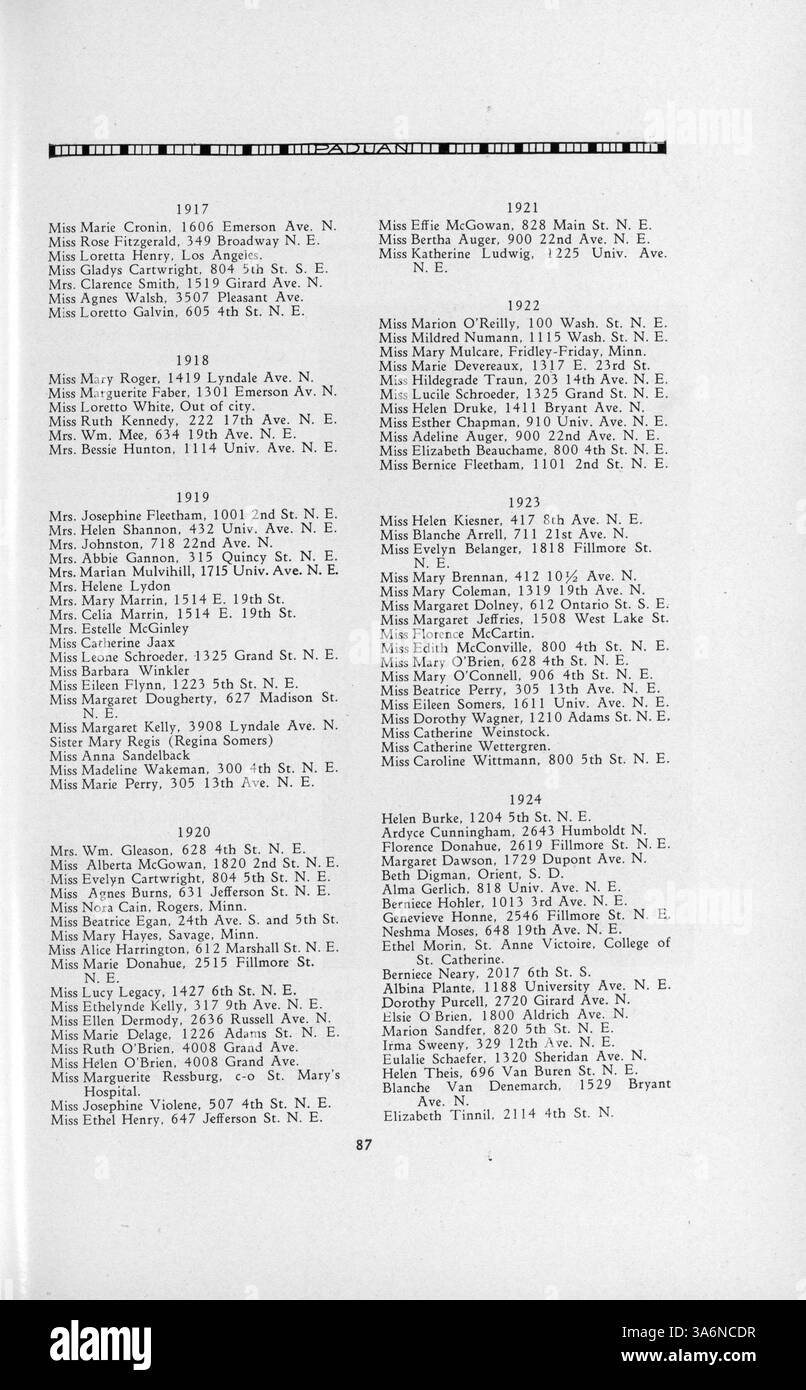 The 1925 Paduan yearbook from St. Anthony High School is a historical record of the 1924-1925 ...