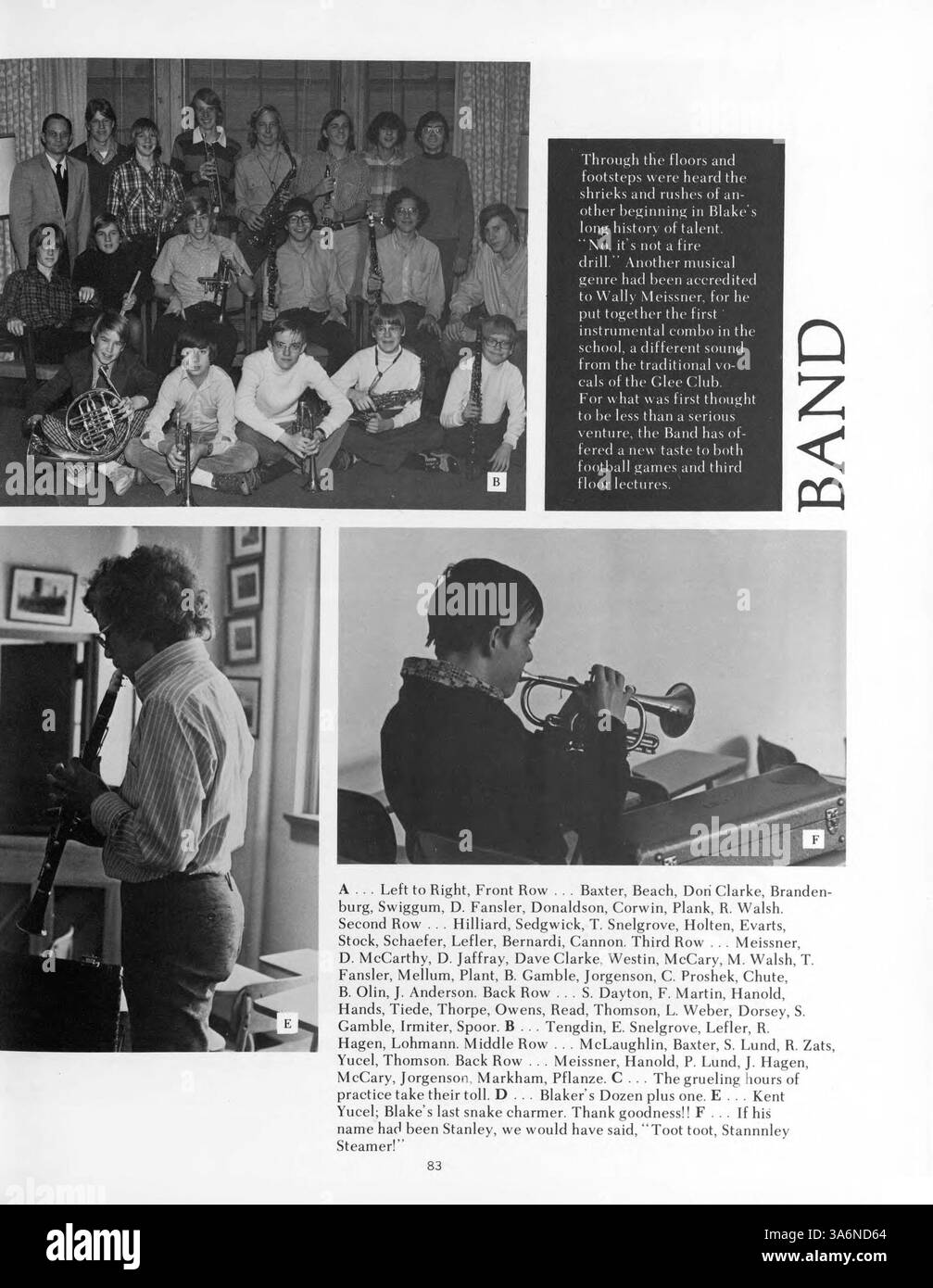 This 1974 blake yearbook reflects the 1973 1974 school year hi-res stock photography and images ...