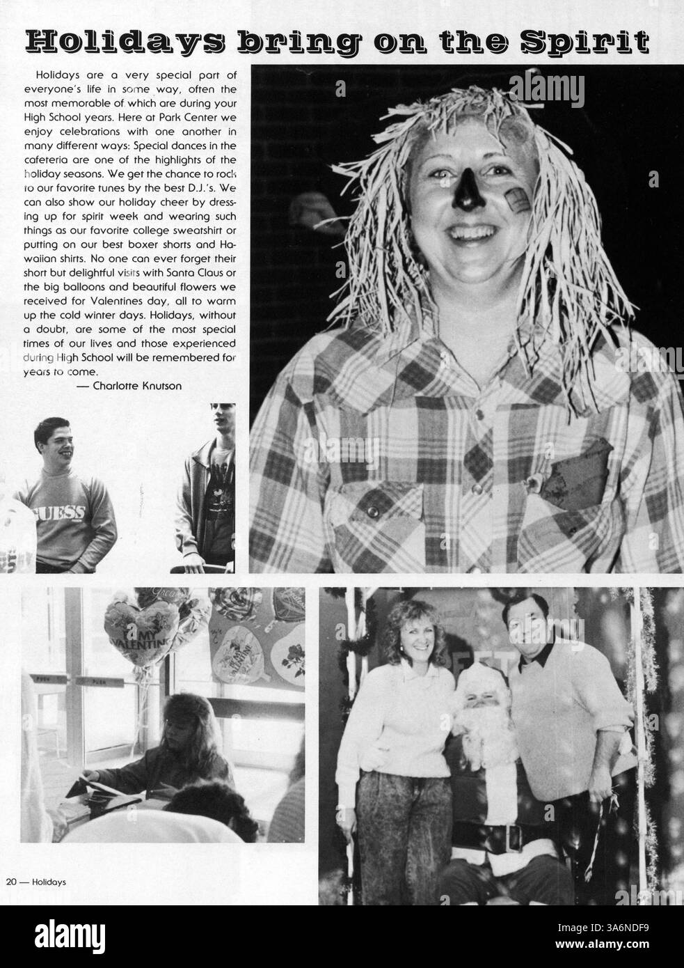 This 1988 edition of the Park Center High Yearbook documents the ...