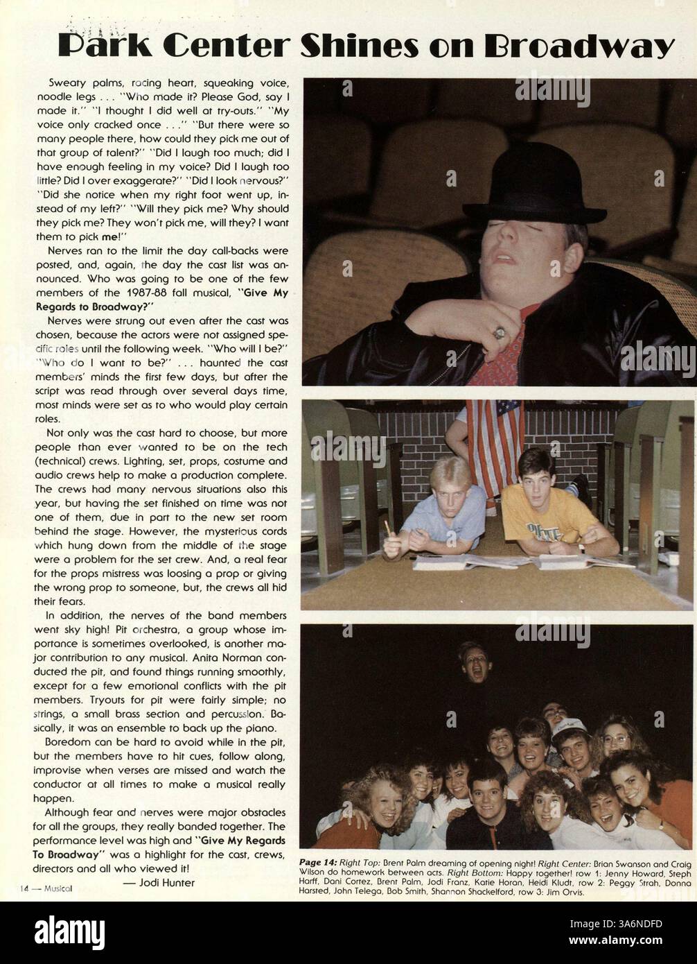 This 1988 edition of the Park Center High Yearbook showcases the ...