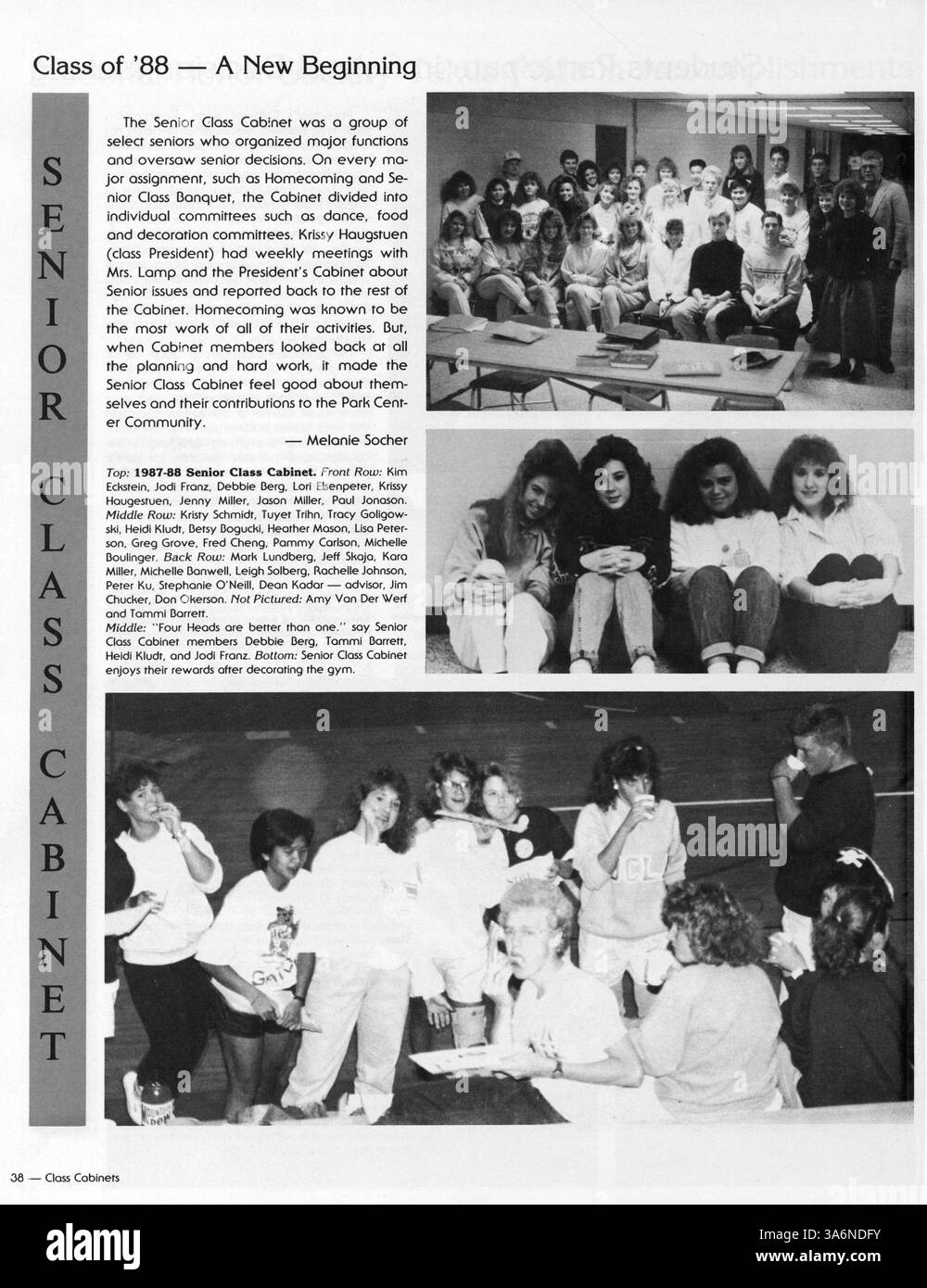 The 1988 Park Center High Yearbook highlights the 1987-1988 school year, documenting students ...