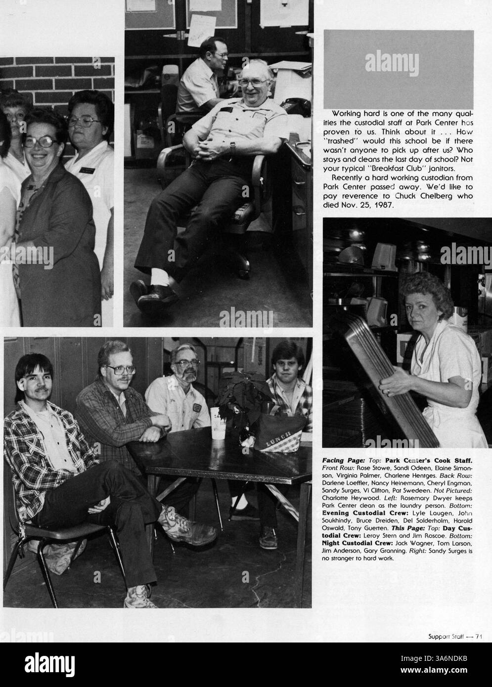The 1988 edition of park center high yearbook documents student hi-res ...