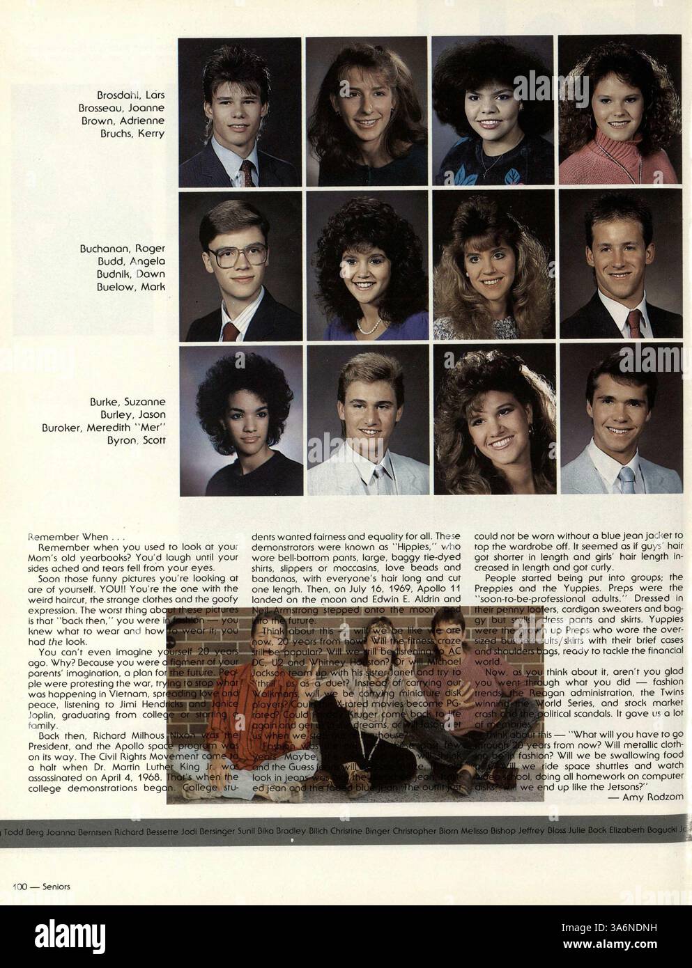 The 1988 edition of Park Center High's yearbook highlights the ...