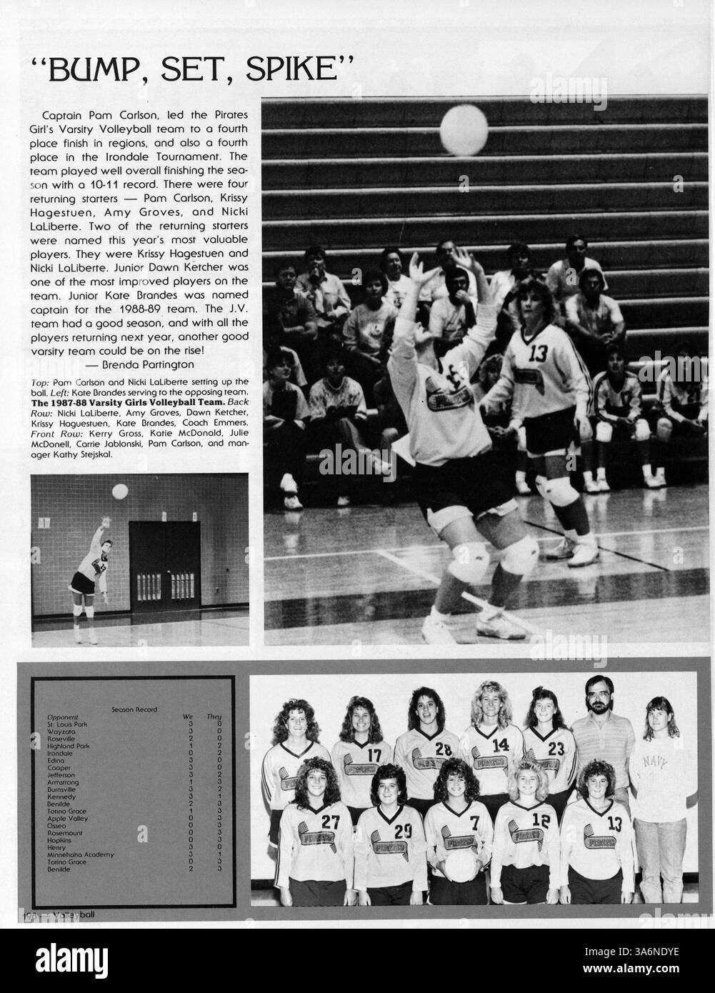 The 1988 Park Center High Yearbook captures significant events and ...