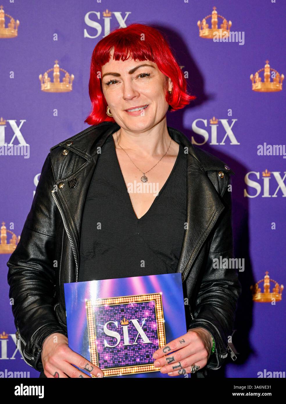 London, UK. 25th Mar, 2025. Sunta Templeton attends the Six musical ...