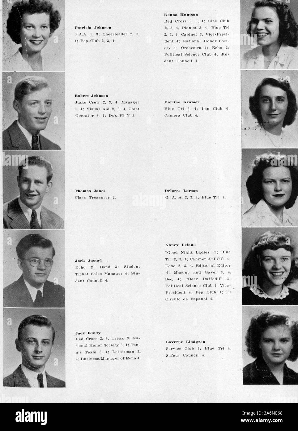 The 1944 'Echowan' yearbook from St. Louis Park High School offers a ...