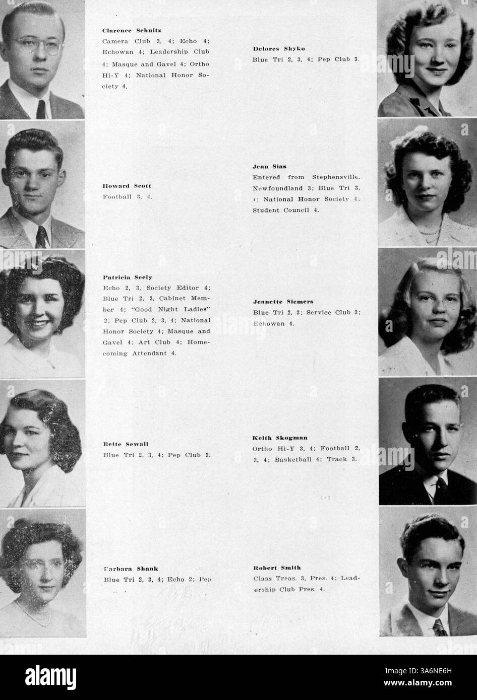 The 1944 edition of the 'Echowan' yearbook captures the 1943-1944 ...