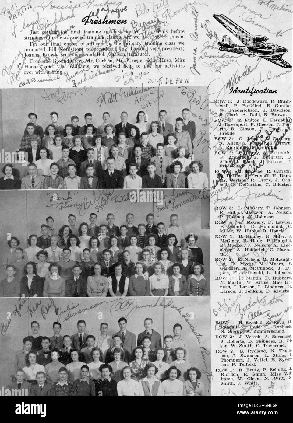 The 1944 'Echowan' yearbook captures the essence of the 1943-1944 ...