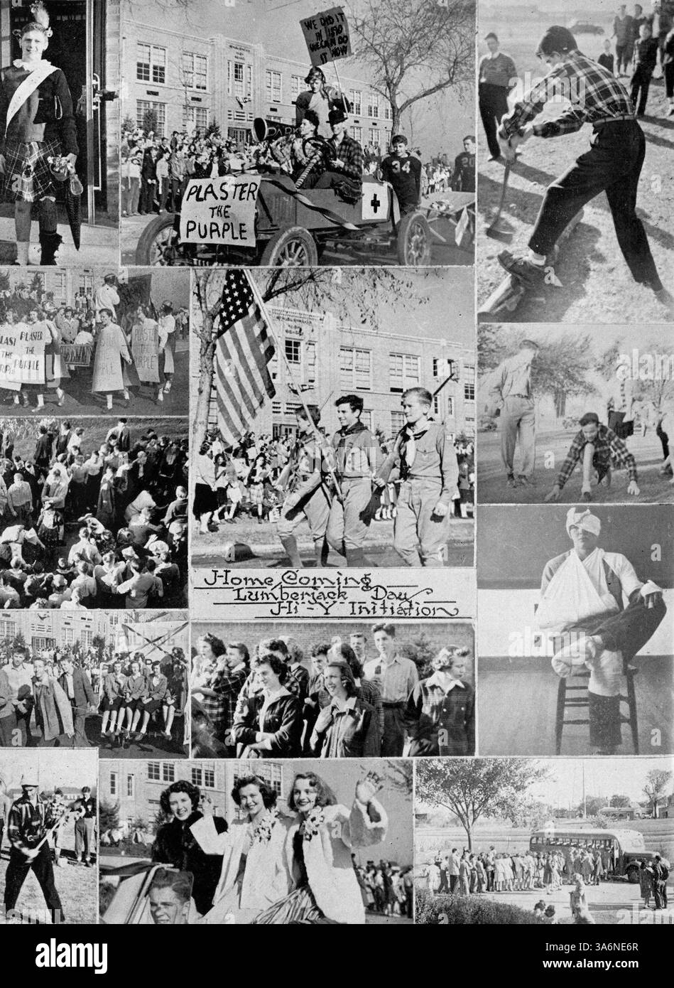 The 1944 'Echowan' yearbook provides a historical account of the 1943 ...