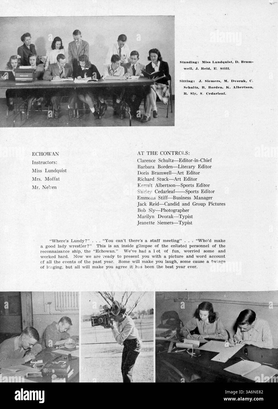 The 1944 'Echowan' yearbook from St. Louis Park High School provides a ...