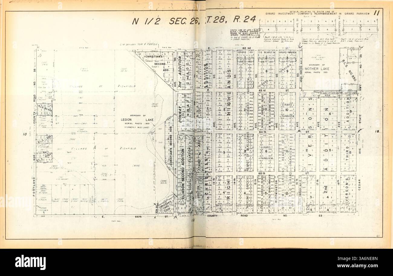 The 1952 atlas of richfield includes detailed maps showing land hi-res ...