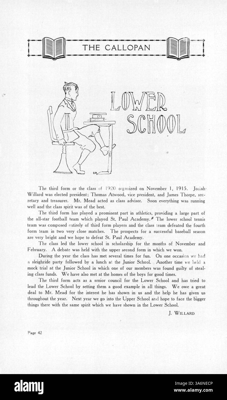 The 1916 'Callopan' yearbook from Blake School highlights major school events from the 1915-1916 ...