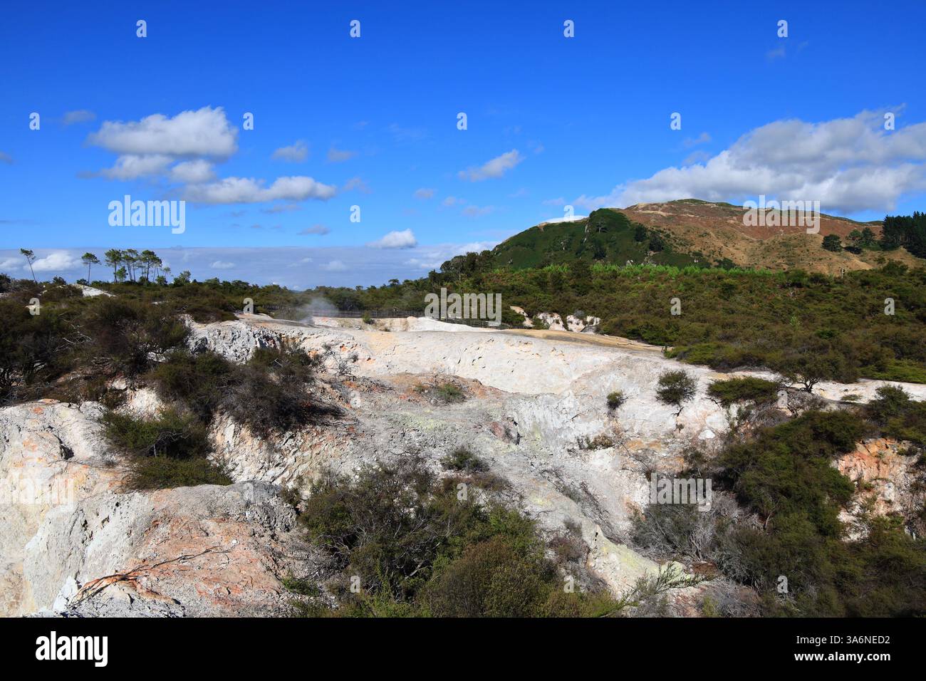 Waiotapu is an active geothermal area at the southern end of the ...