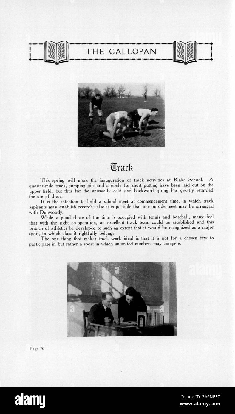 Yearbook provides a snapshot of the 1915 1916 school year hi-res stock photography and images ...