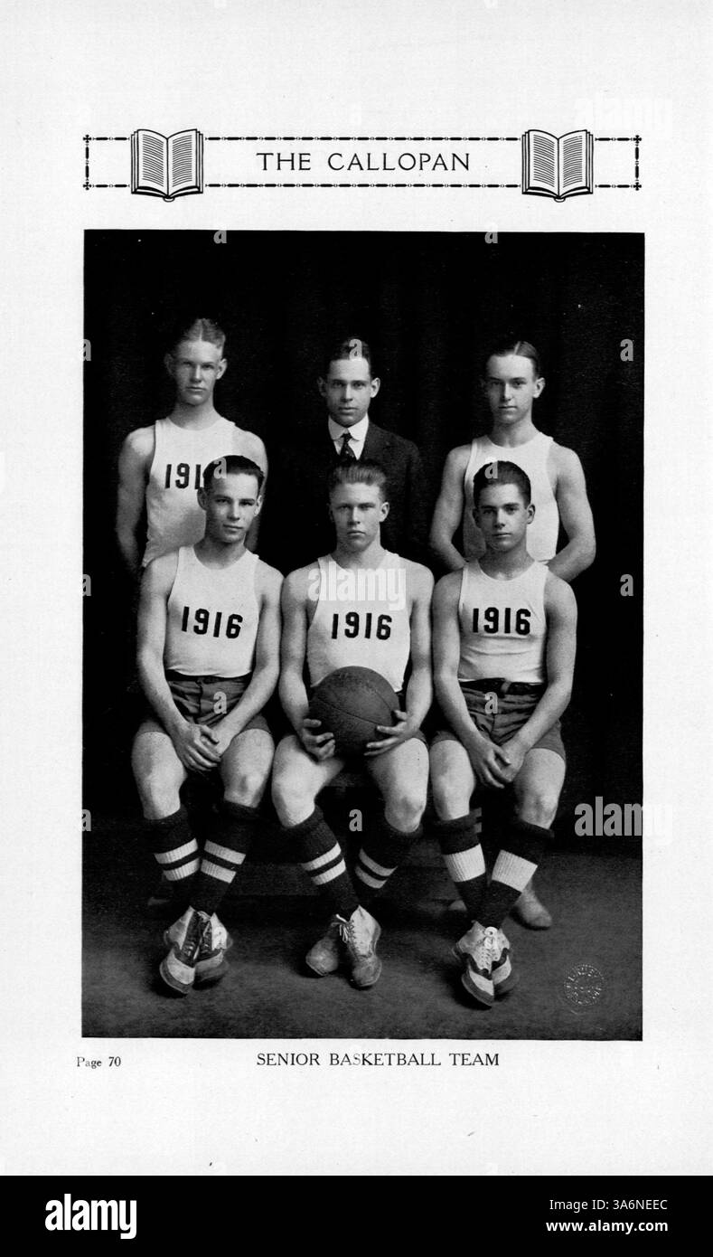 Documenting key moments from the 1915 1916 school year hi-res stock ...