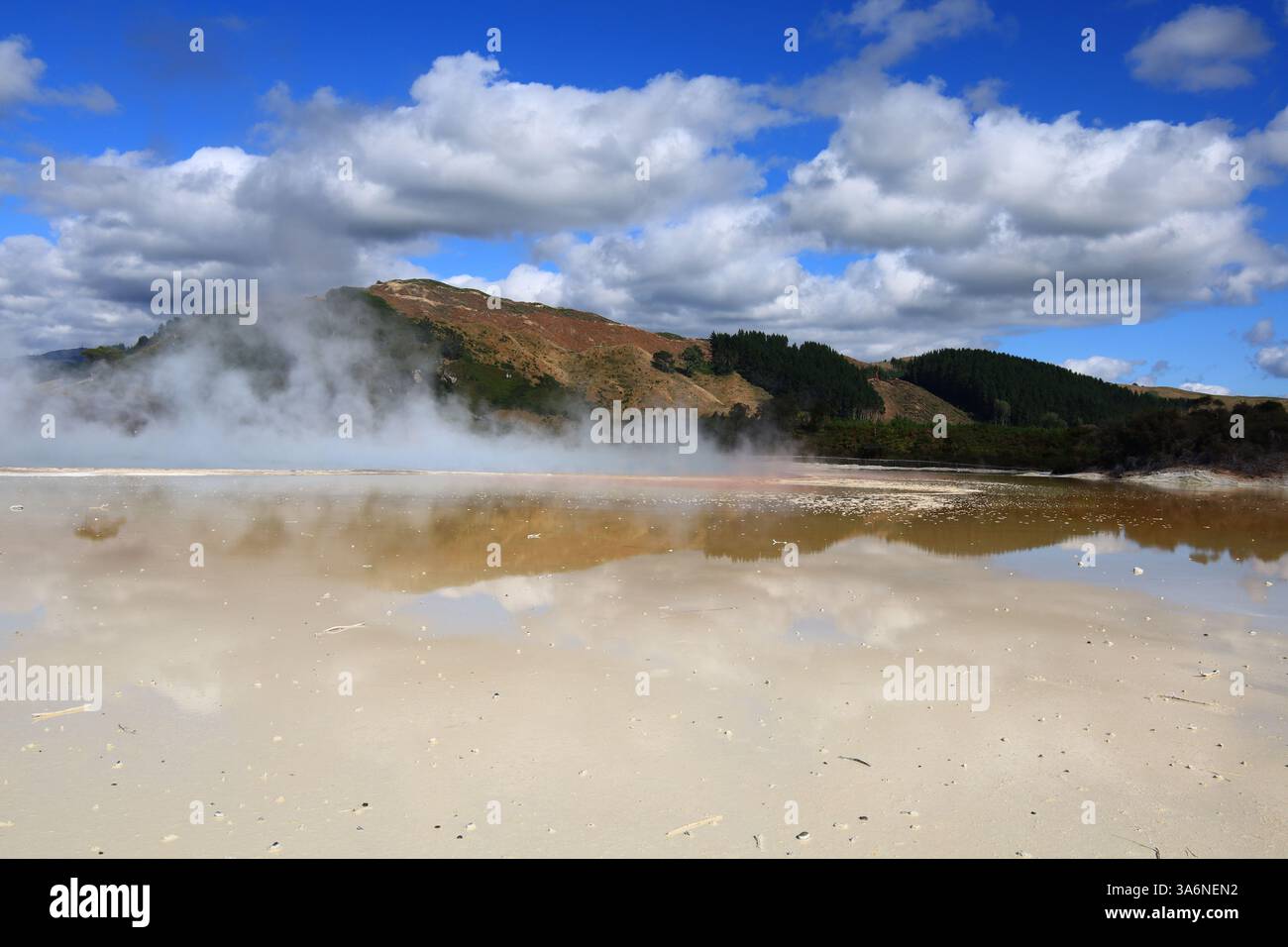 Waiotapu is an active geothermal area at the southern end of the ...