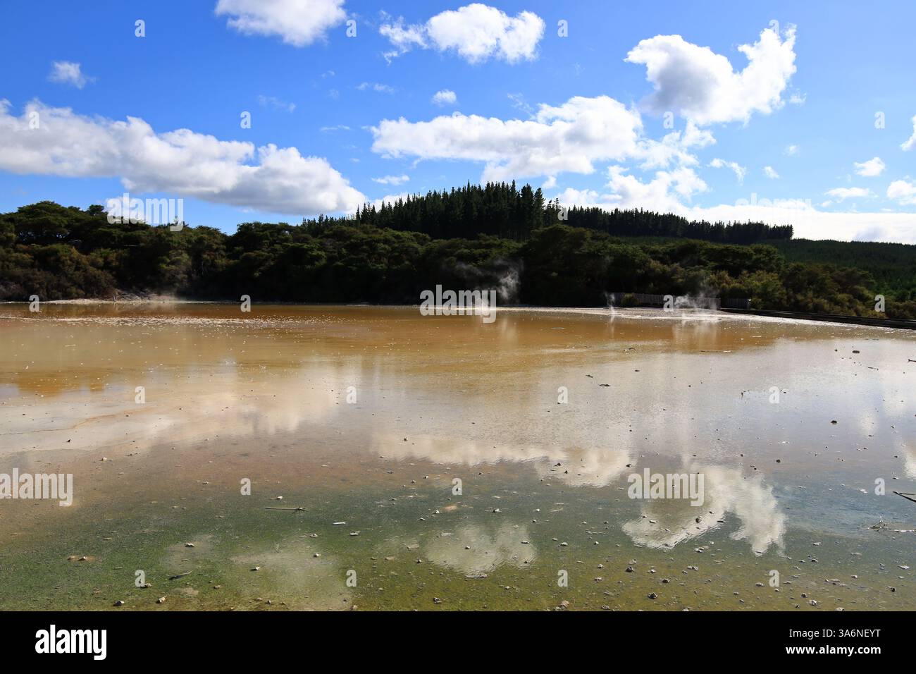 Waiotapu is an active geothermal area at the southern end of the ...