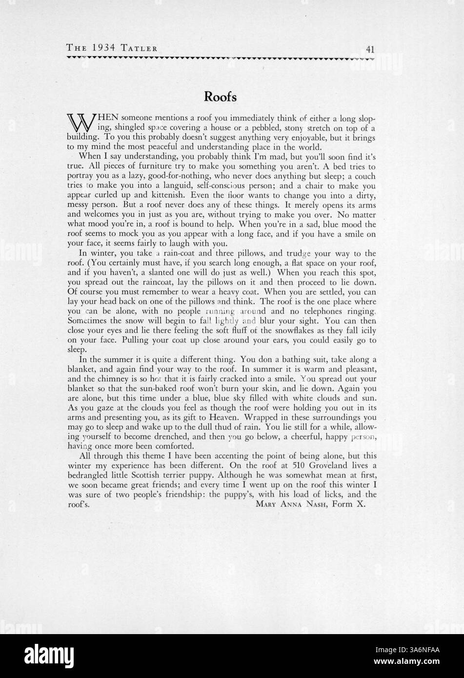 The 1934 'Tatler' yearbook from Northrop Collegiate features a detailed ...