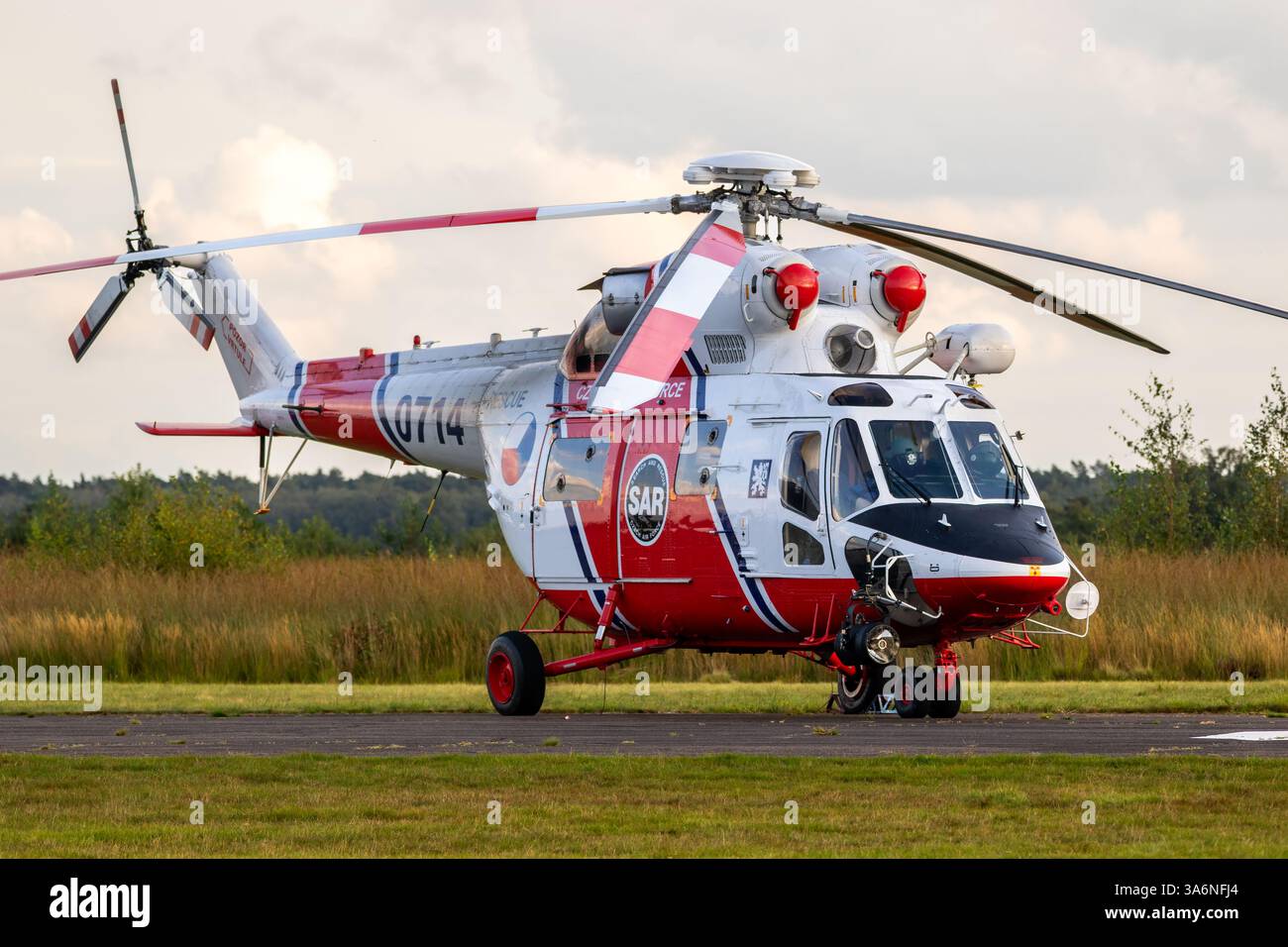 Czech Air Force PZL W-3 Sokol search and rescue helicopter. Sanicole ...