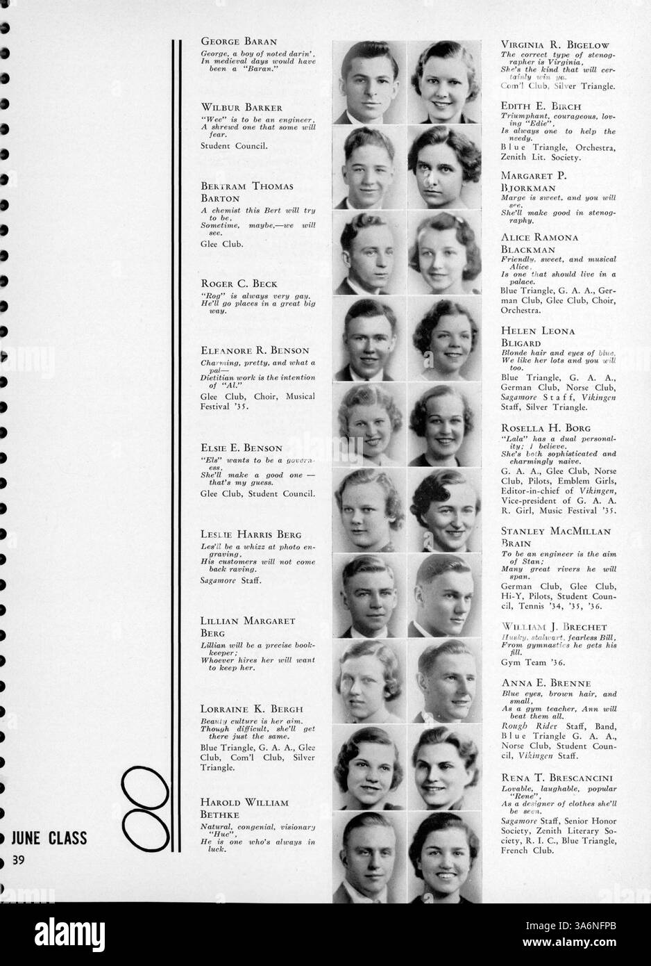 The 1936 'Sagamore' yearbook from Roosevelt High School highlights ...
