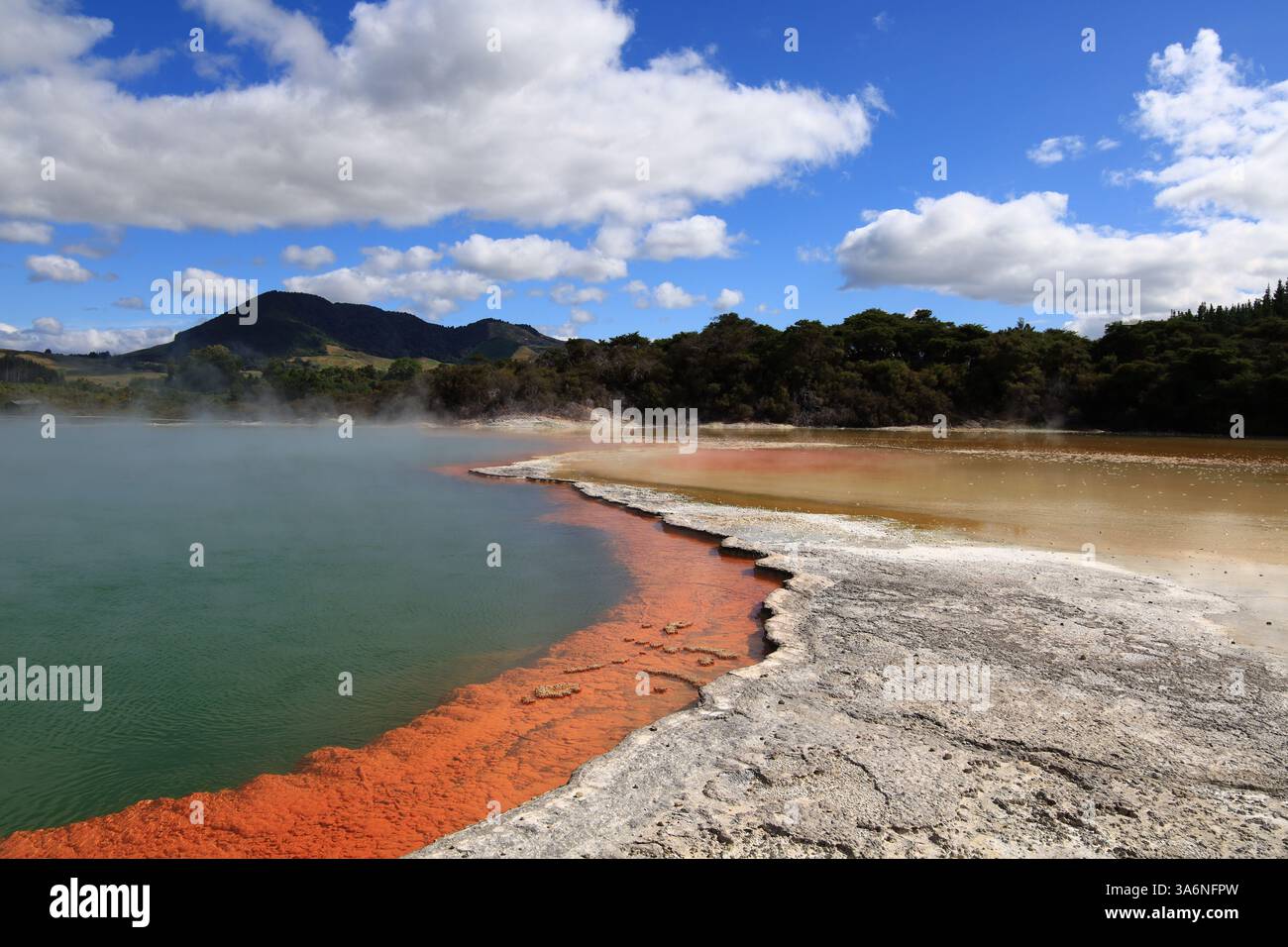 Waiotapu is an active geothermal area at the southern end of the ...