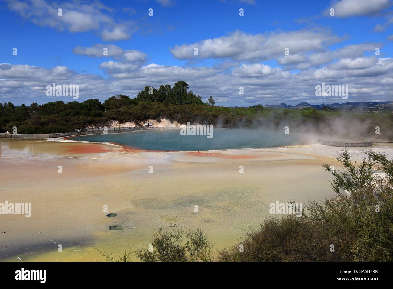 Waiotapu is an active geothermal area at the southern end of the ...