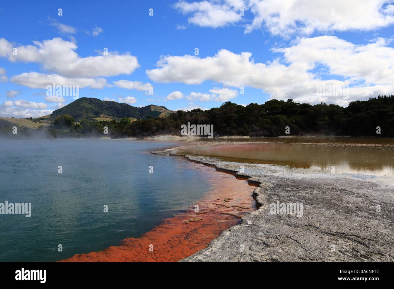Waiotapu is an active geothermal area at the southern end of the ...