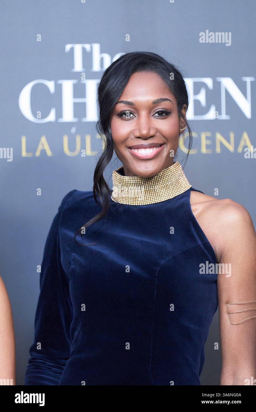 Madrid. Spain. 20250325, Amber Shana Williams attends ‘The Chosen ...