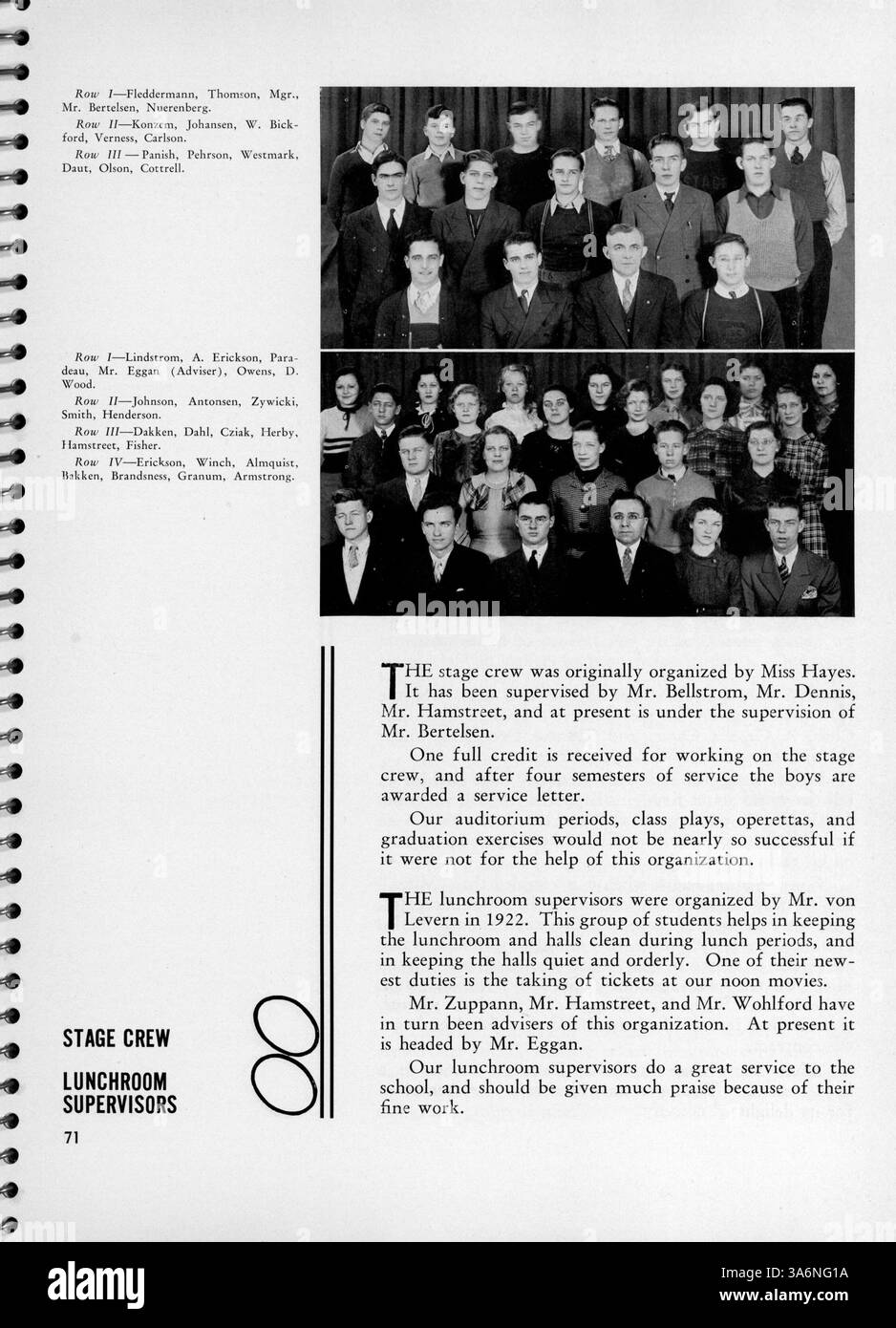 The 1936 'Sagamore' yearbook from Roosevelt High School records student ...
