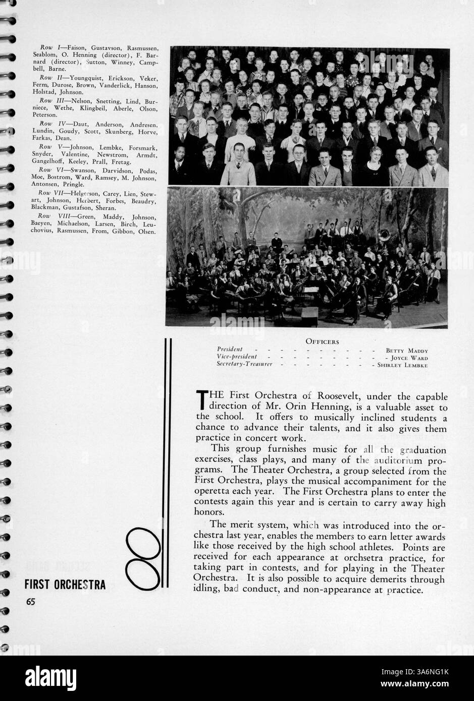 The 1936 'Sagamore' yearbook from Roosevelt High School records student ...
