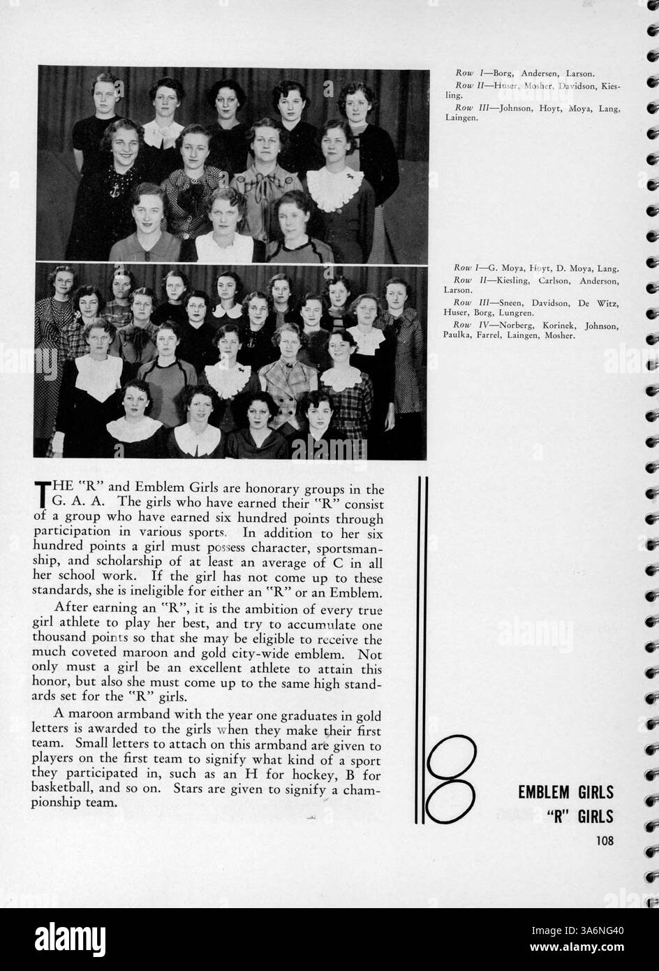 The 1936 'Sagamore' yearbook from Roosevelt High School highlights the ...