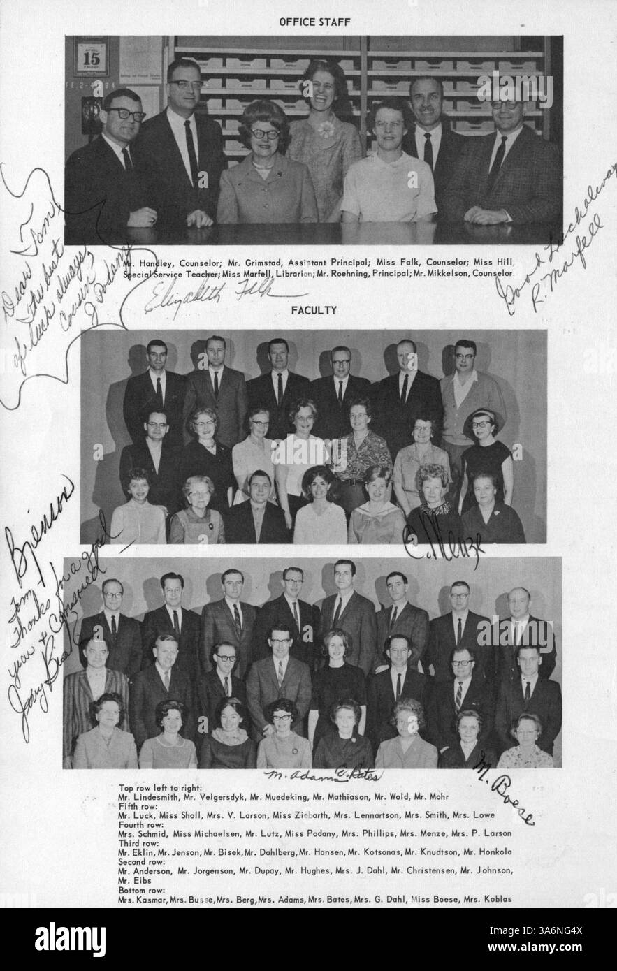 The 1966 yearbook from Northeast Junior High recognizes the ninth-grade ...