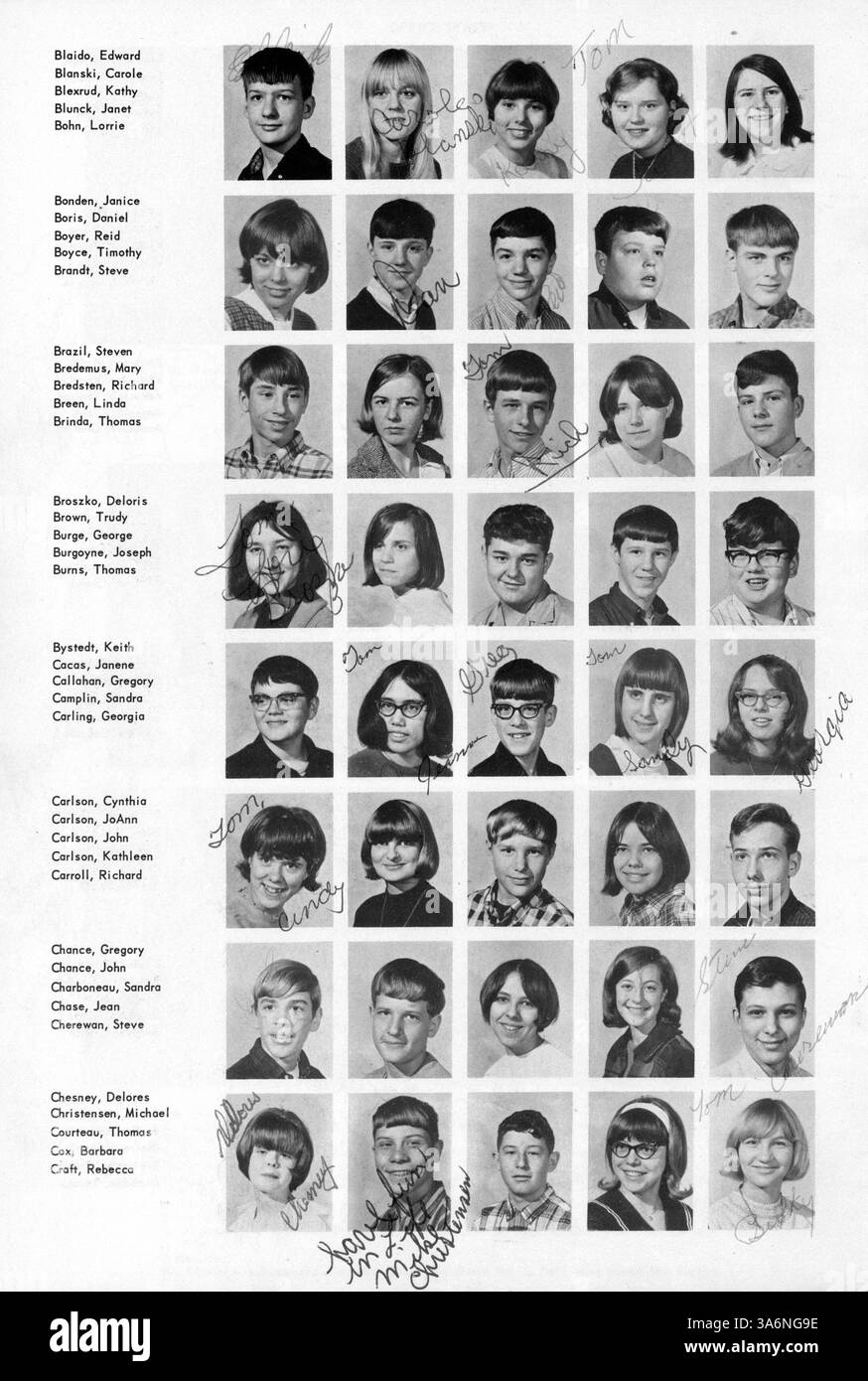 The 1966 yearbook from Northeast Junior High recognizes the ninth-grade ...