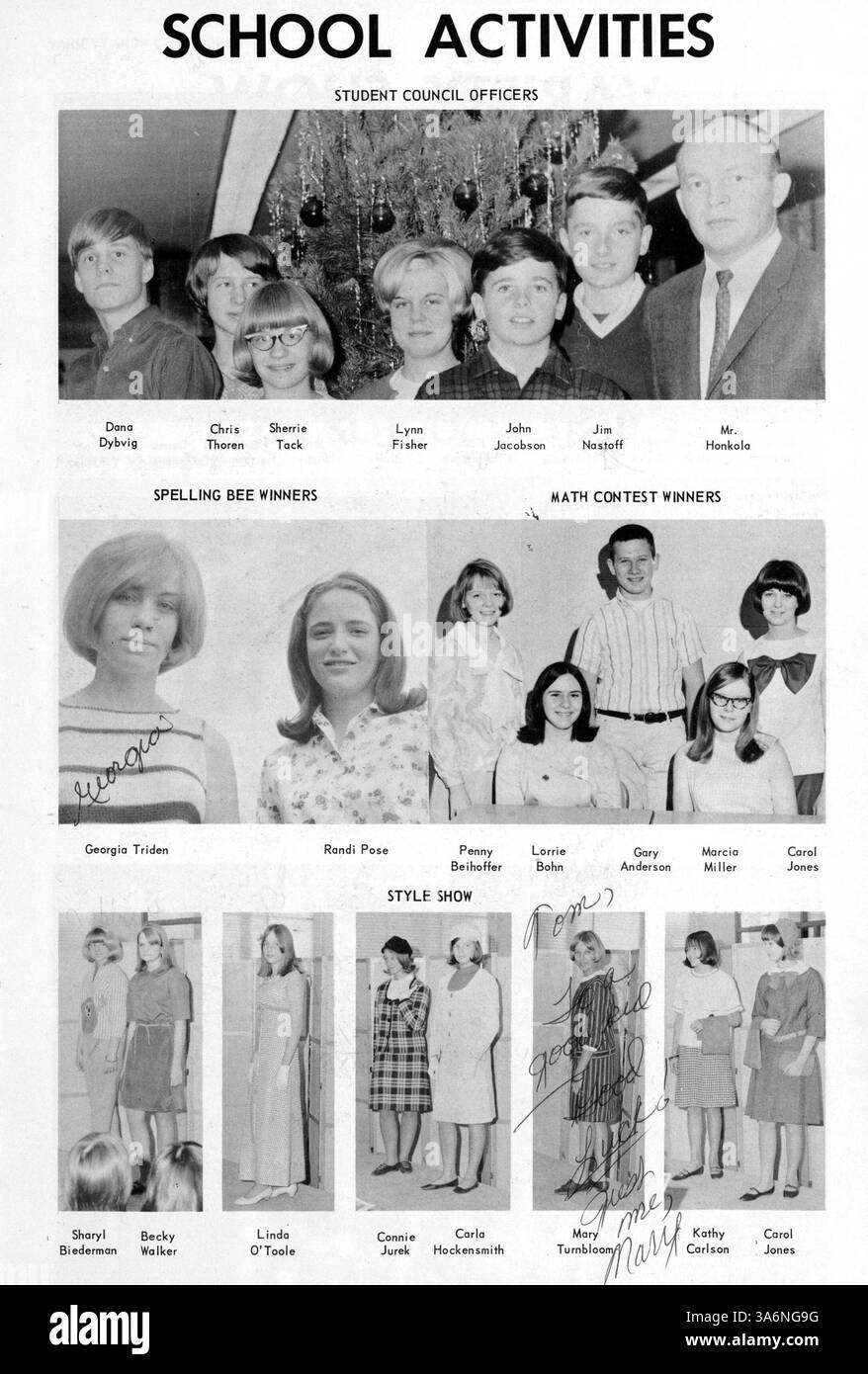 The 1966 yearbook from Northeast Junior High documents the students ...
