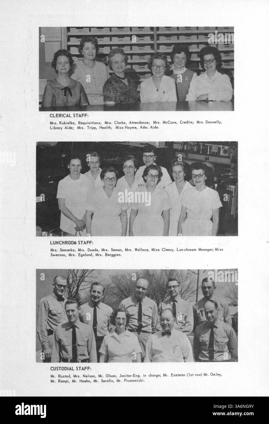 The 1966 Northeast Junior High yearbook features the ninth-grade class ...