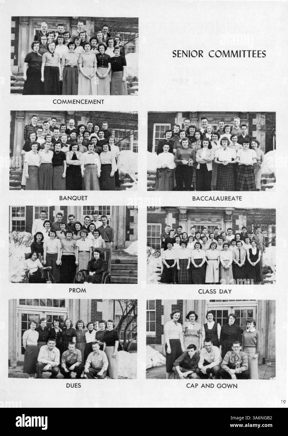 The 1951 'Cardinal' yearbook from Marshall High School features student ...