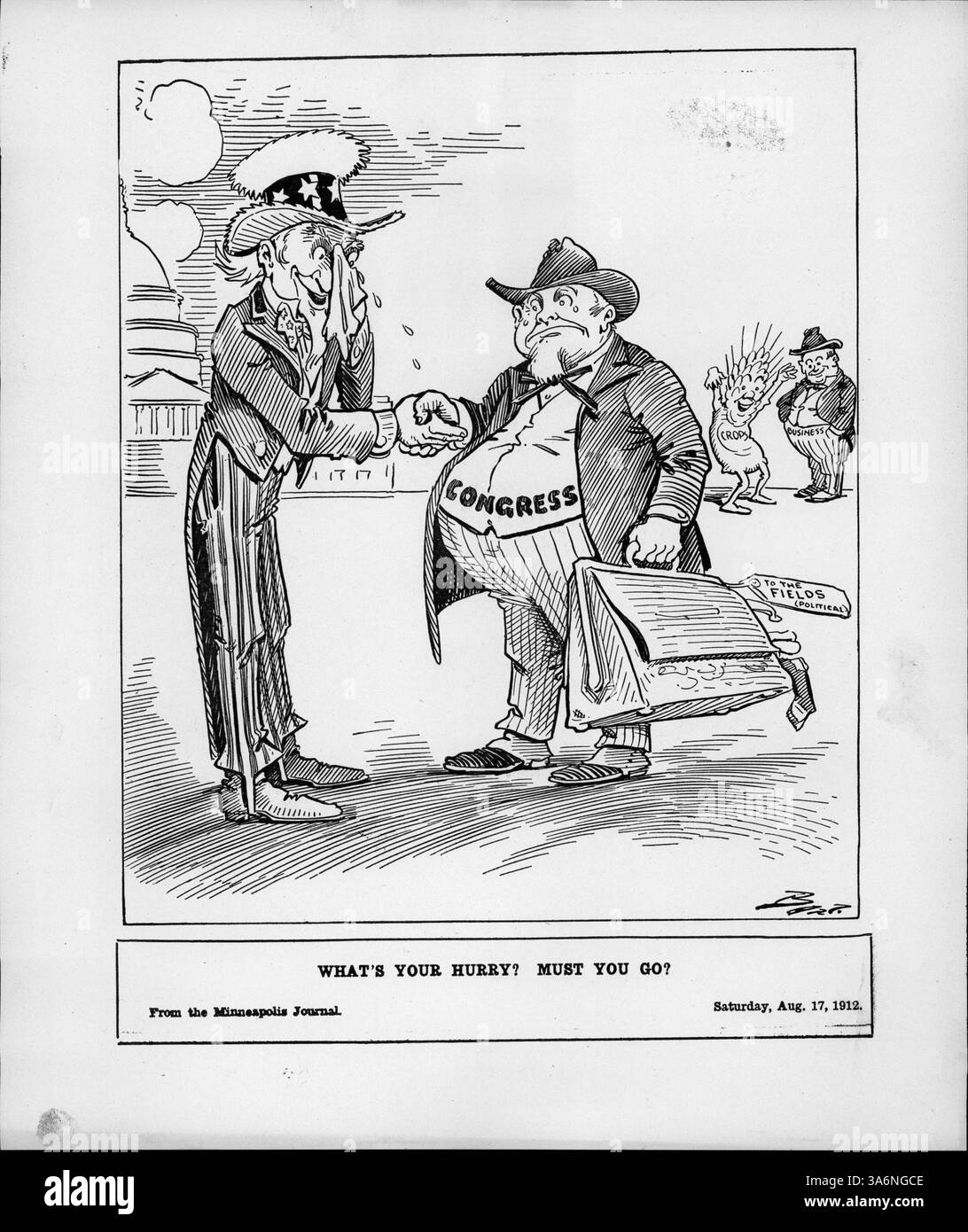 Uncle sam shakes hands with congress hi-res stock photography and ...