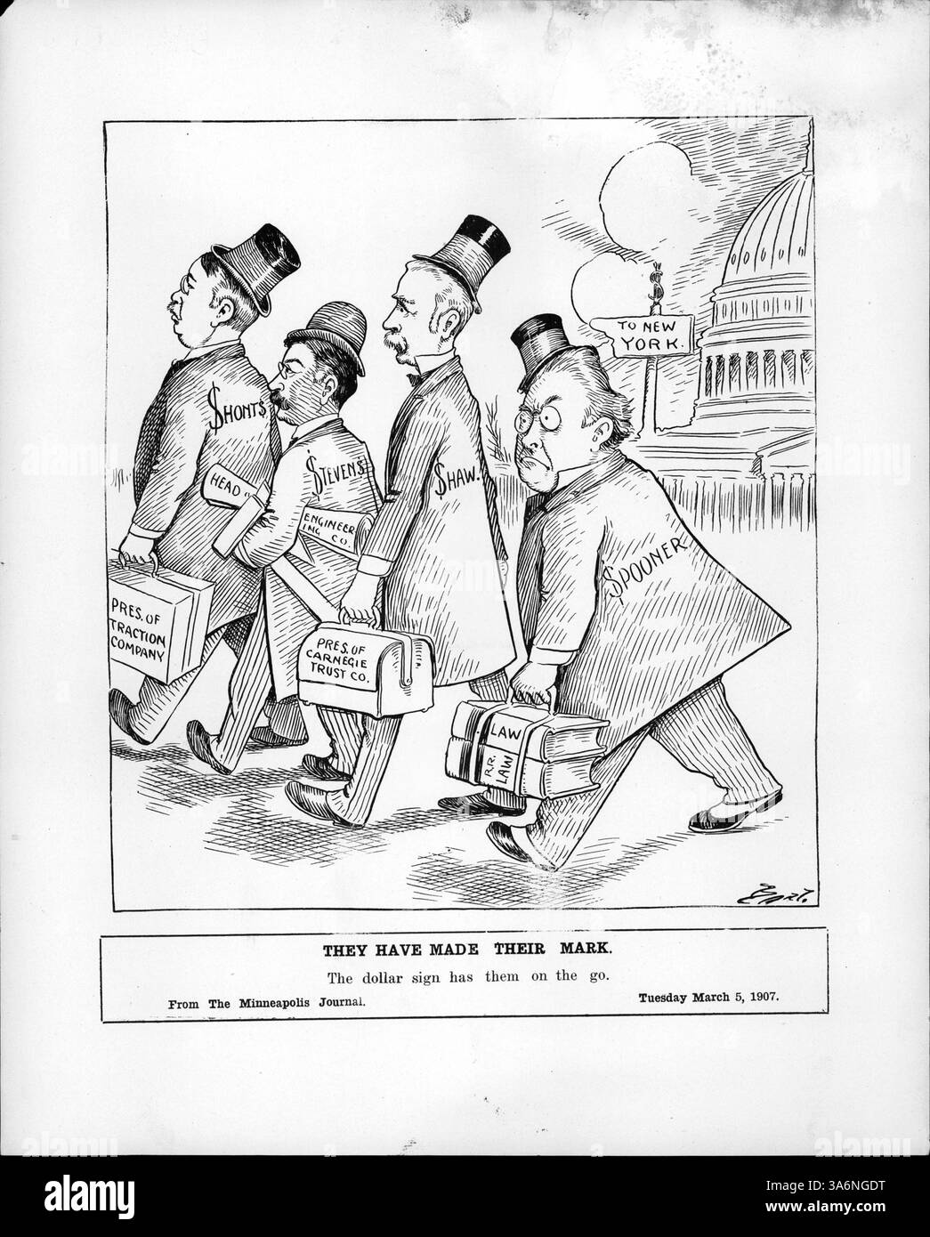 Shonts, Stevens, Shaw, and Spooner, four men who resigned from public ...