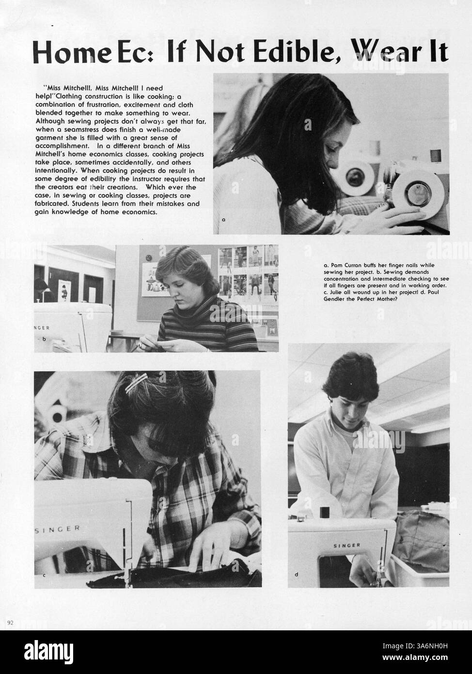 Extracurricular highlights from the 1979 1980 school year hi-res stock ...