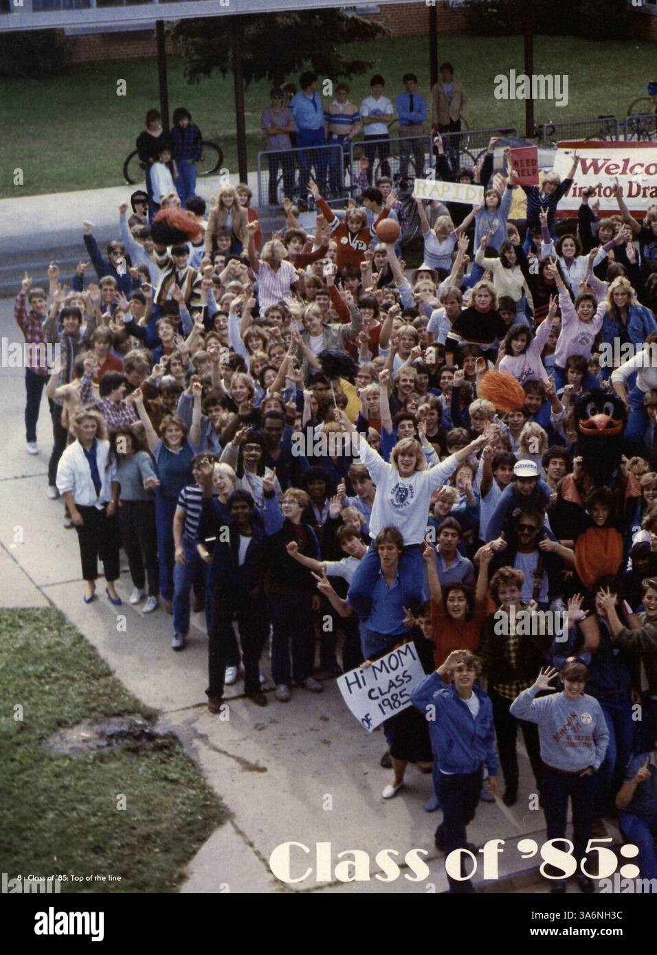 The 1985 Echowan yearbook from St. Louis Park High School records the ...