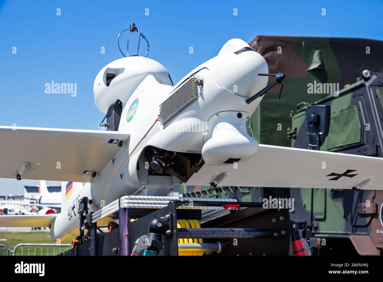 Unmanned aerial vehicle EMT Luna X-2000 of the German Air Force at the ...