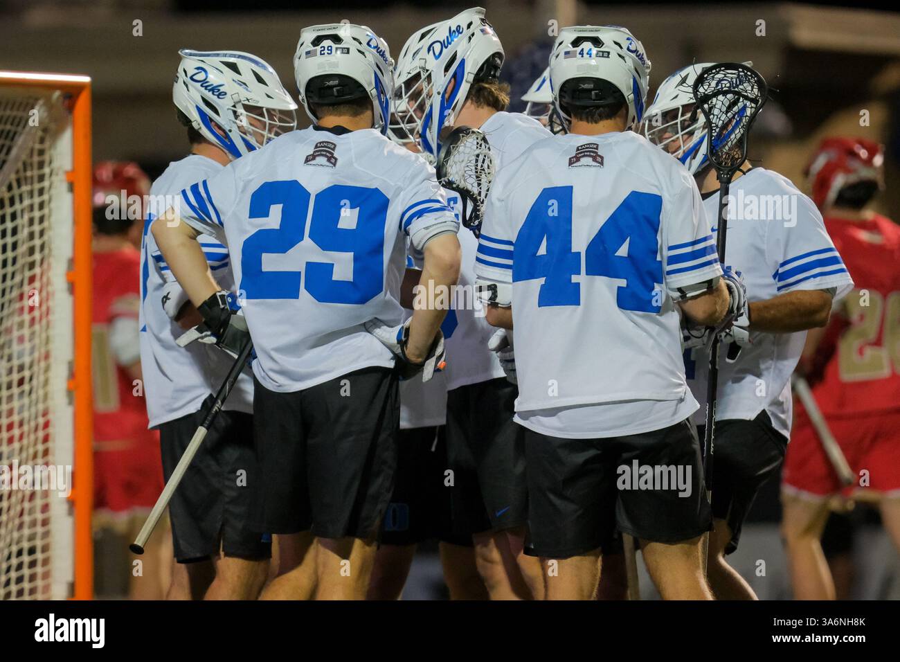 Dallas, USA. 22nd Mar, 2025. March 22, 2025: Duke Defense in a huddle ...