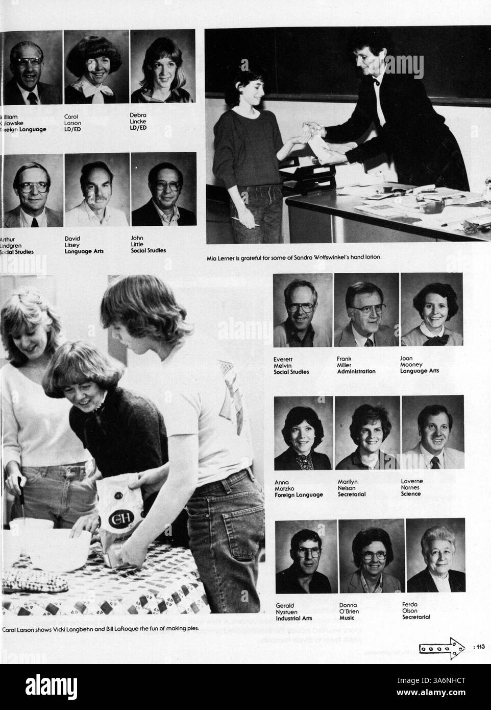 The 1985 Echowan yearbook from St. Louis Park High School provides a ...