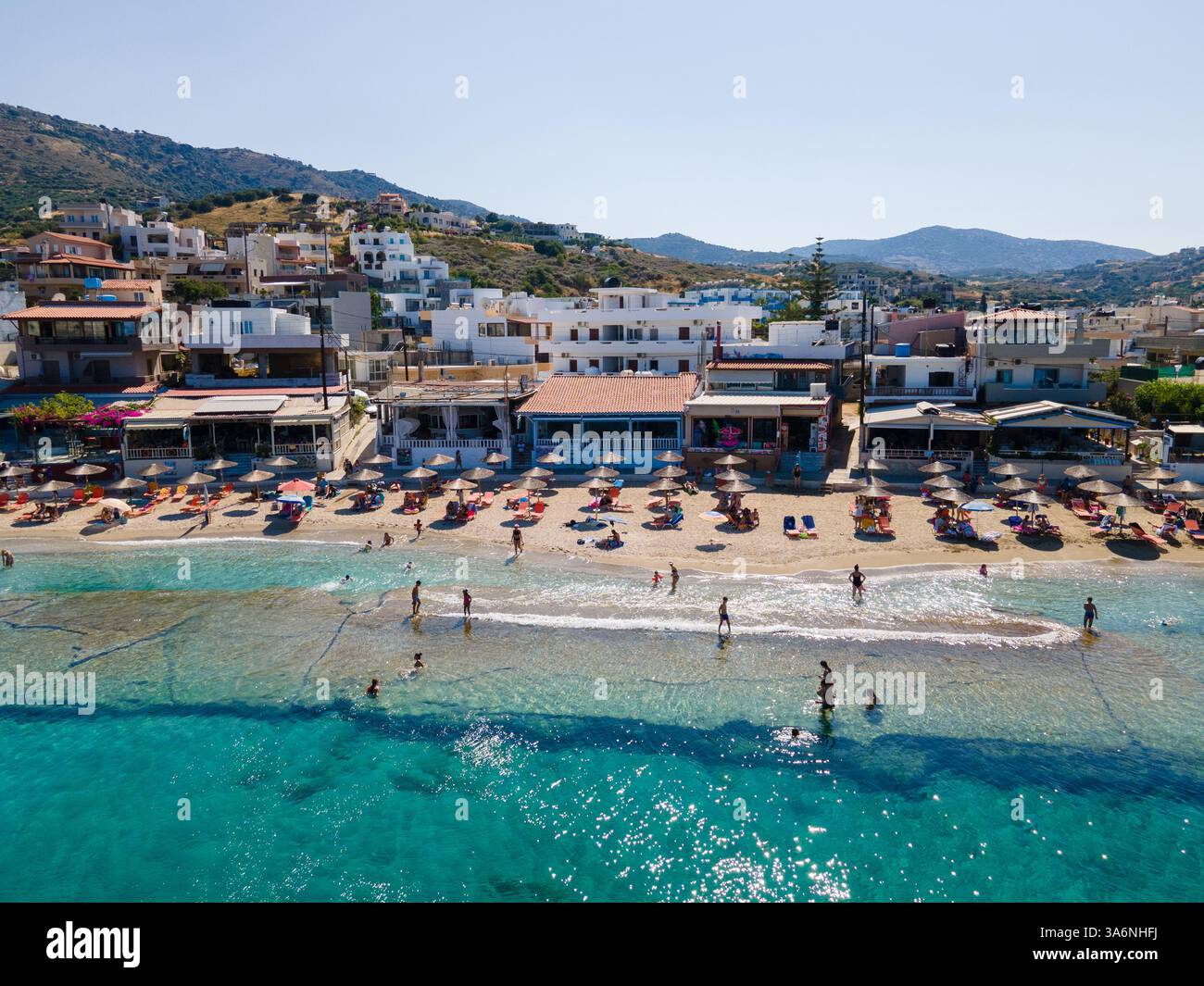 Scenic Bay of Agia Pelagia, Crete Stock Photo - Alamy
