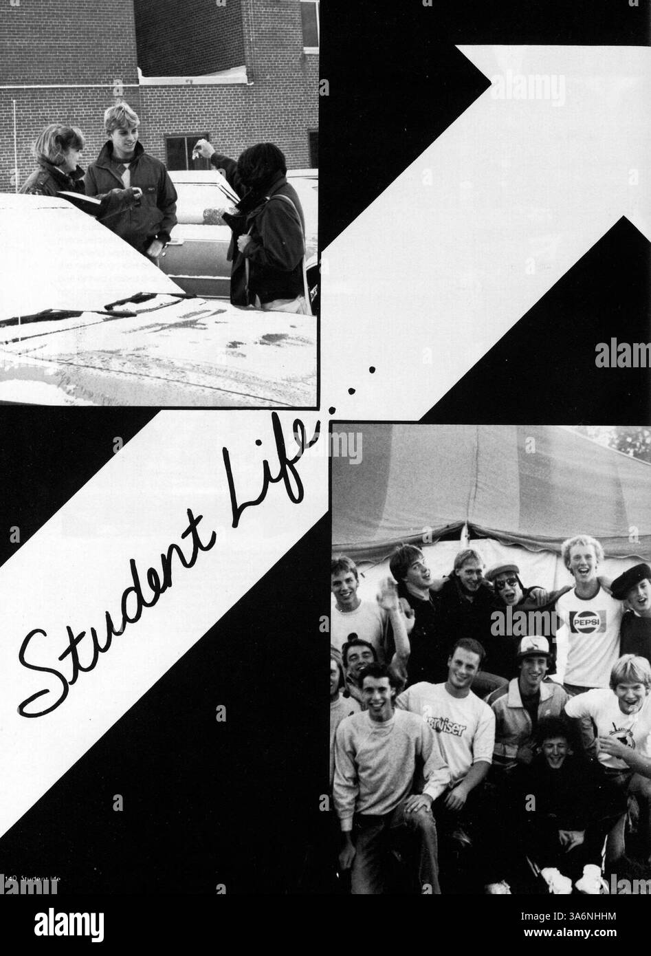 The 1985 edition of the echowan yearbook highlights students hi-res ...