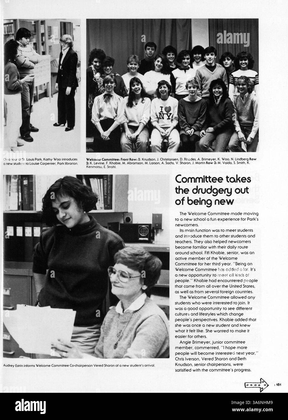The 1985 Echowan yearbook from St. Louis Park High School captures key ...