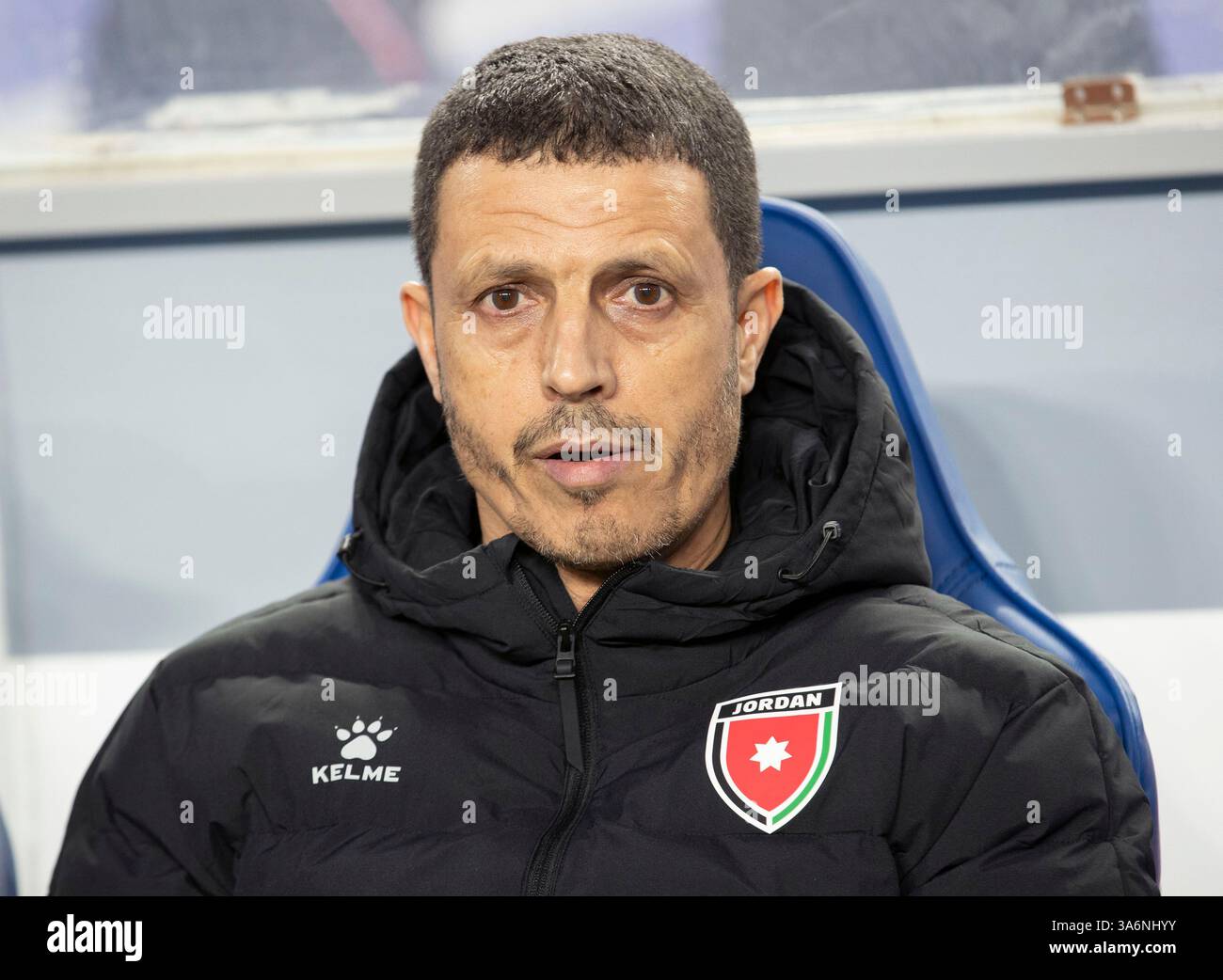 Suwon, South Korea. 25th Mar, 2025. Jordan national team Coach Jamal ...