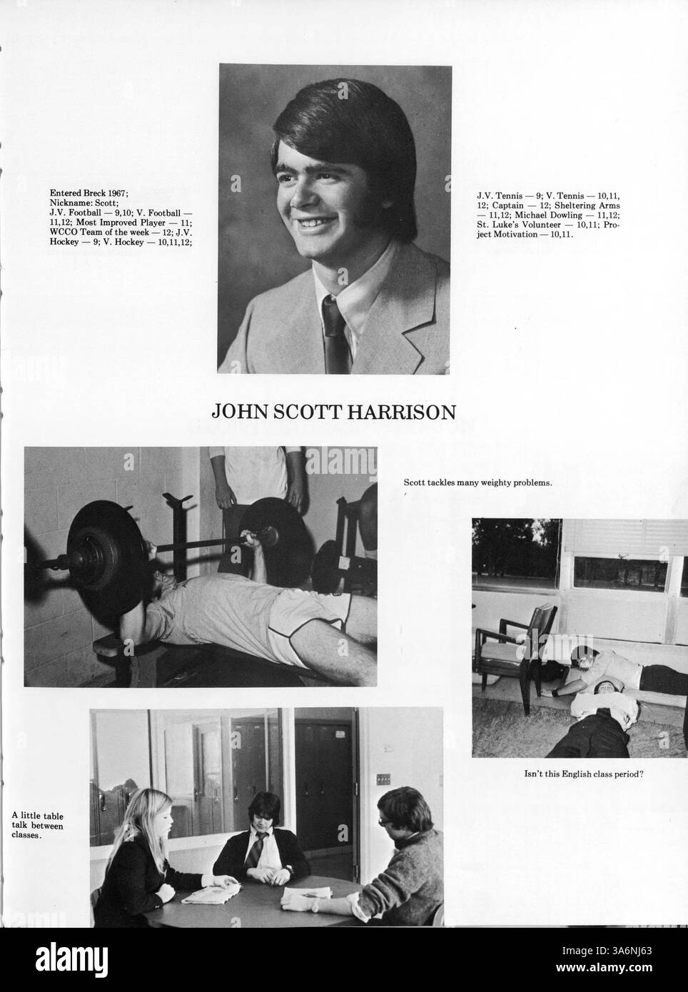 The 1971 Mustang Yearbook from Breck School features a comprehensive ...