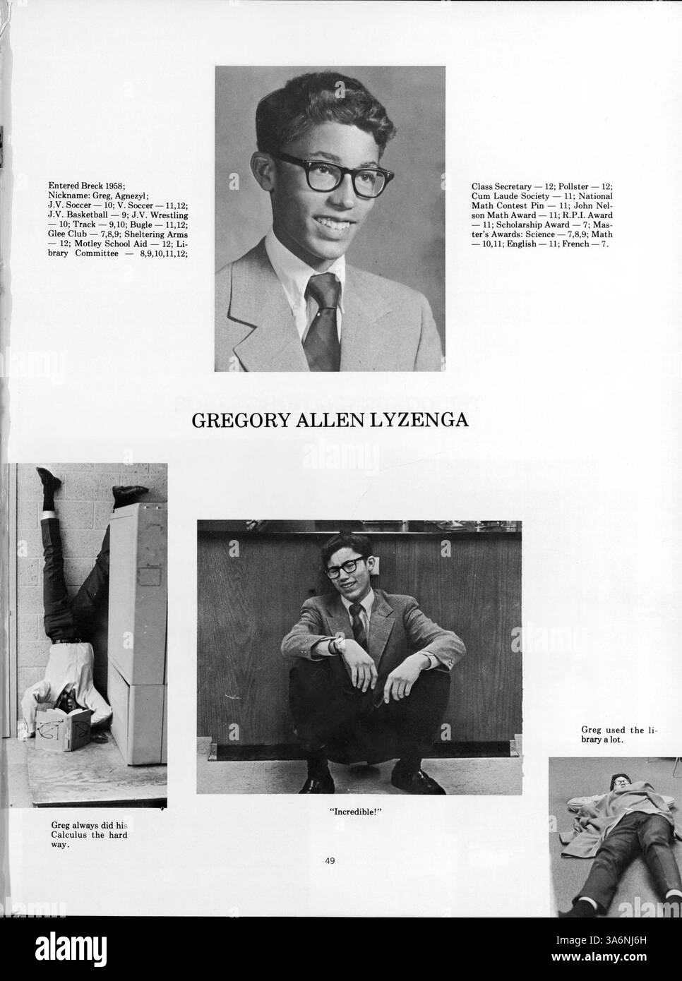 The 1970 mustang yearbook from breck school documents the students hi ...