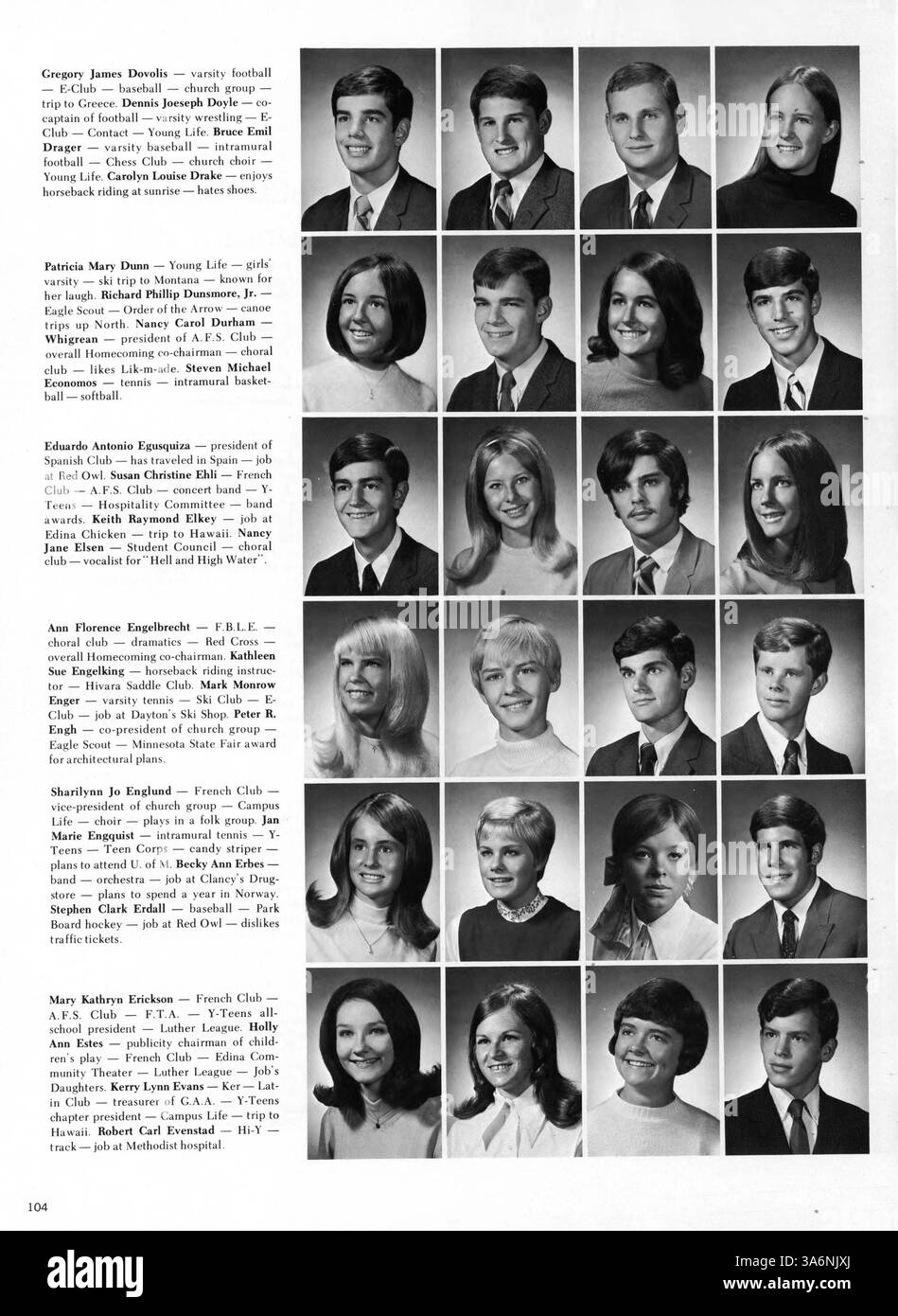The 1970 Edina High School yearbook, Whigrean, covers the academic year ...